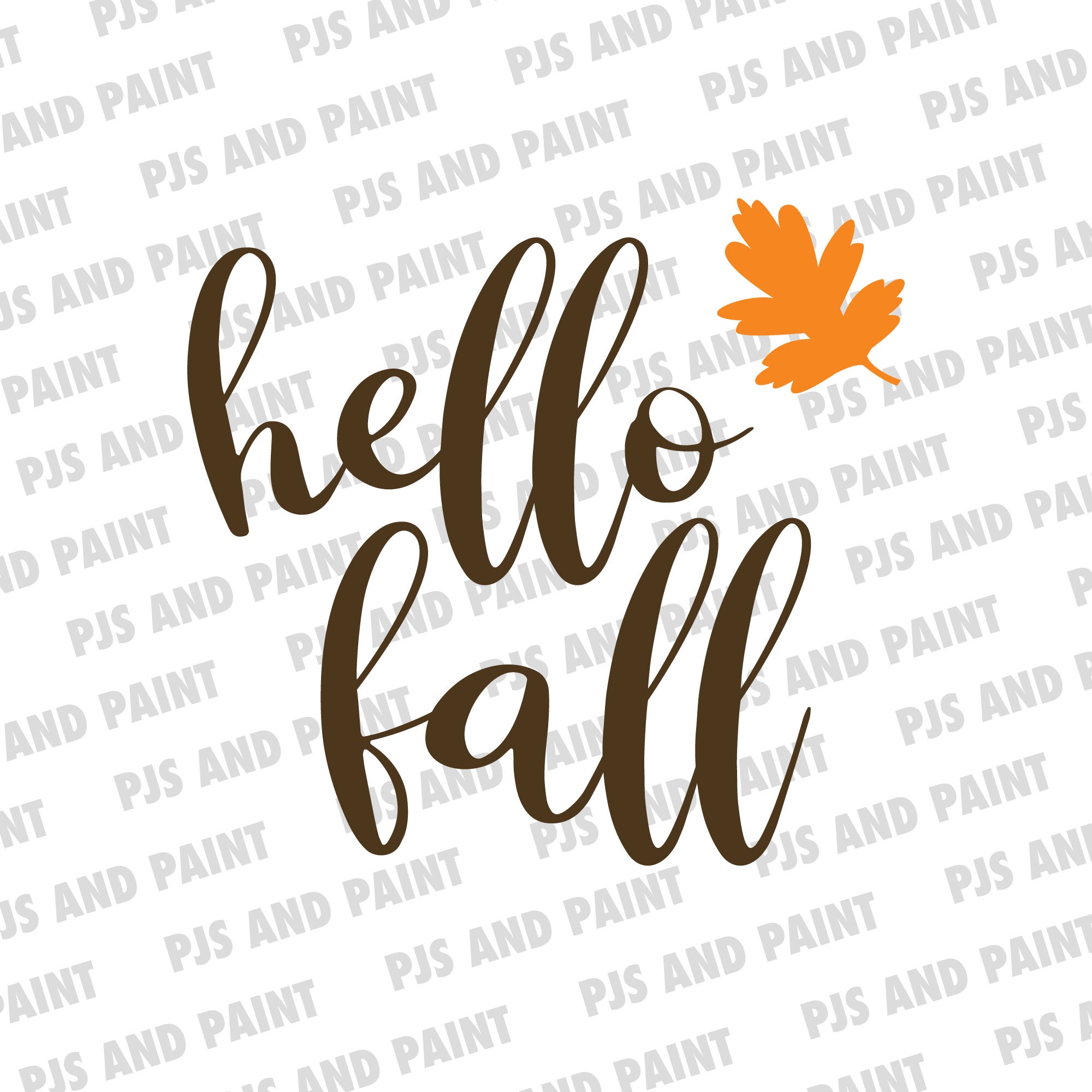 Hello Fall SVG Hello Fall Sign Fall Sign SVG Fall Door | Etsy