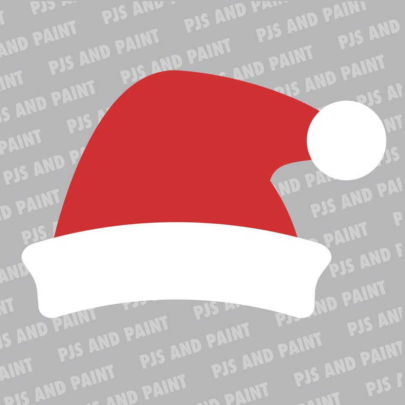 Santa Hat Svg - Etsy