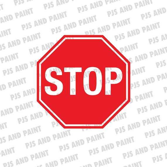 Stop Sign SVG Stop Svg Vector Stop Sign Svg Dxf Png Pdf - Etsy India
