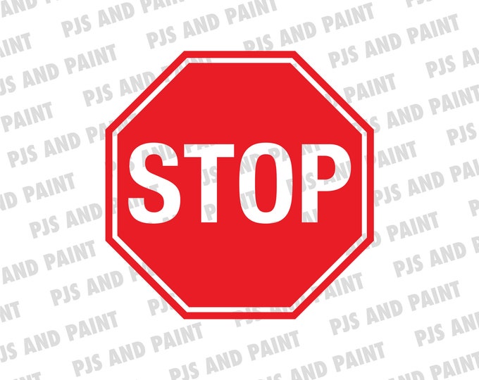Stop Sign SVG Stop Sign Png, Stop Sign Cut File, Stop Sign Vector, Stop ...
