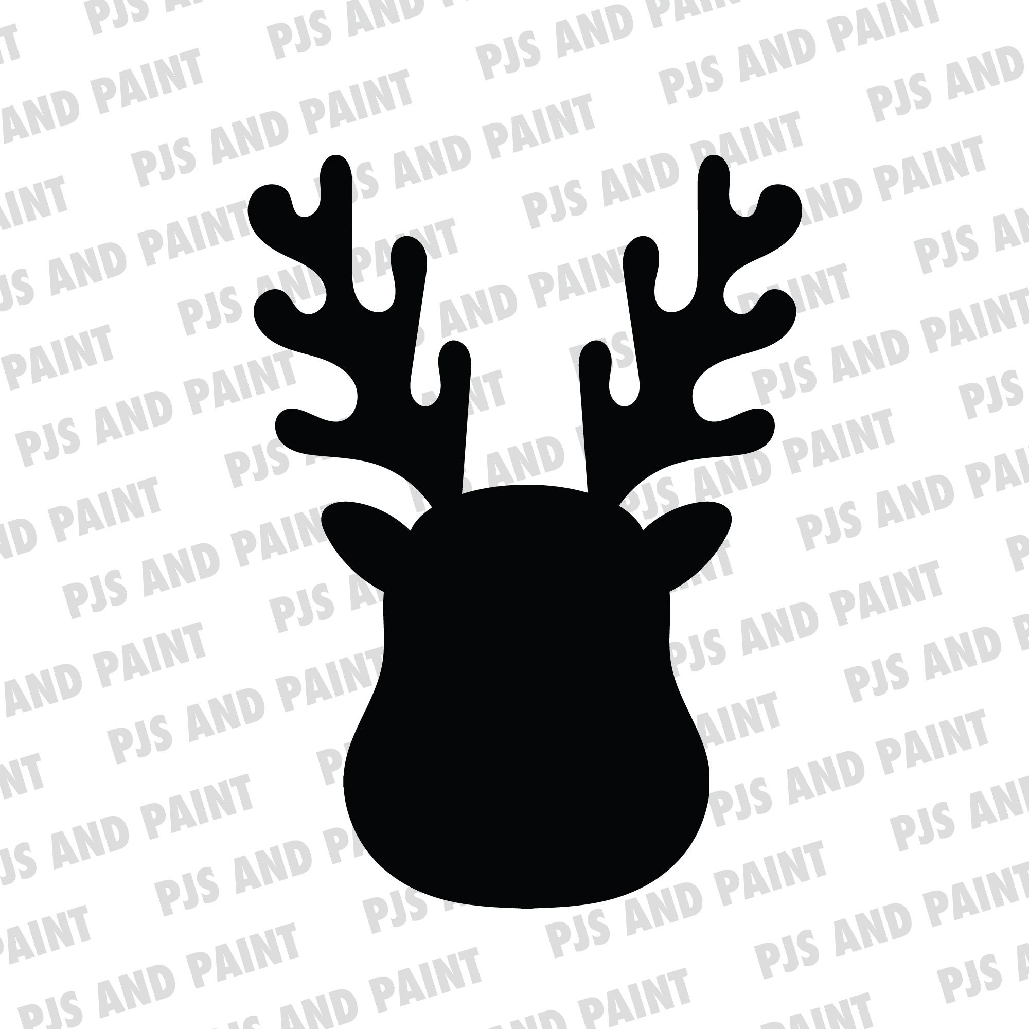 Rudolph Head Silhouette