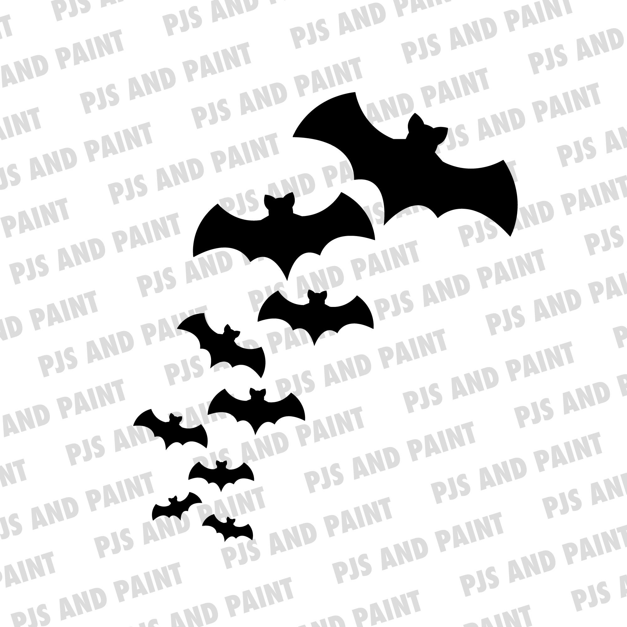 Bats SVG, Flying Bats svg, Bat svg Cut File, Bat Vector File, Halloween ...