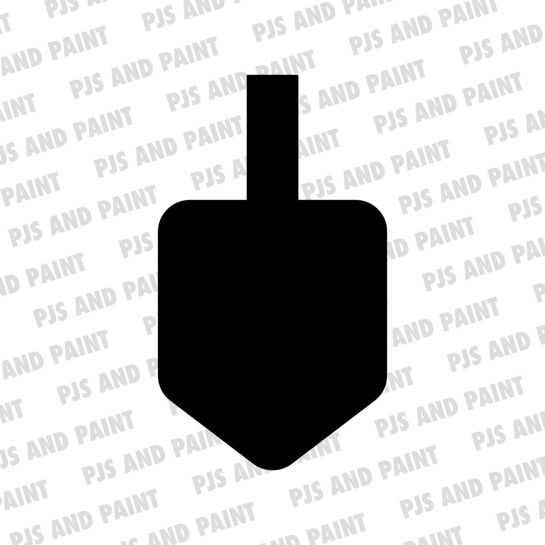 Dreidel SVG, Dreidel Template, Dreidel SVG Cut File, Dreidel Vector ...