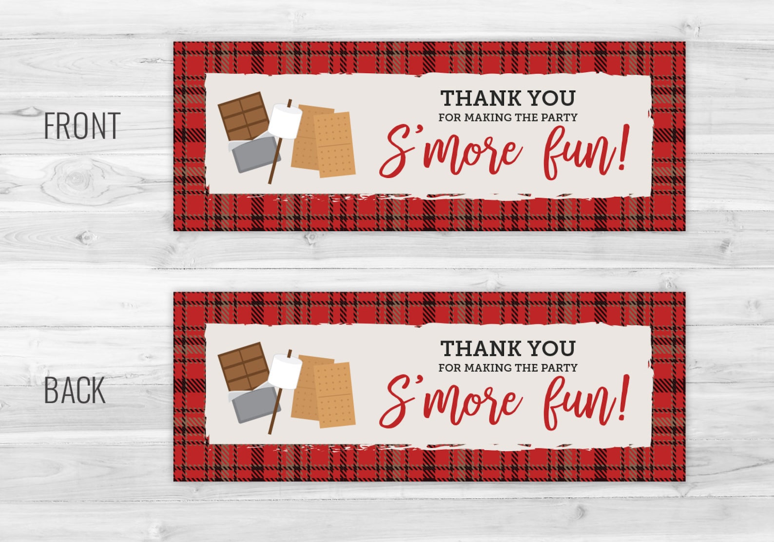 S'mores Favors S'mores Treat Bag Topper Printable | Etsy Canada