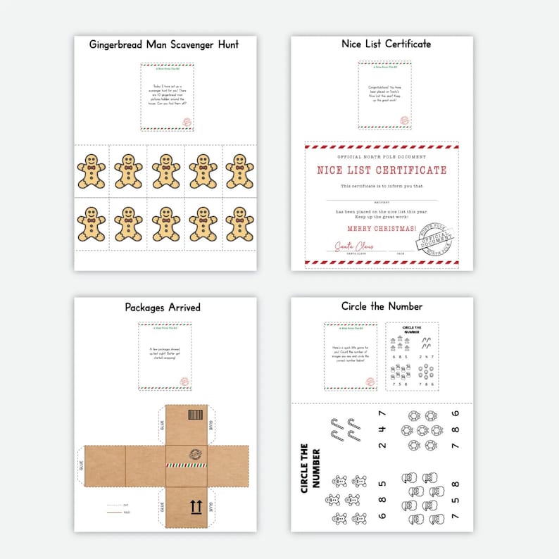 Printable Elf Bundle, Elf Printable Props and Activities, Printable Elf ...