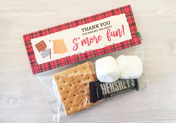 S'mores Favors S'mores Treat Bag Topper Printable | Etsy Canada