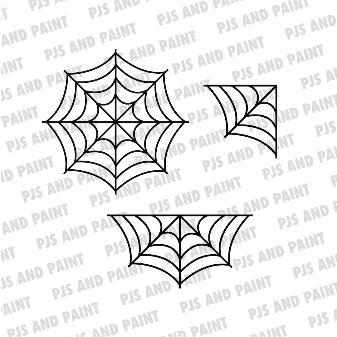 Spider Web SVG, Corner Spider Web, Spider Web Vector, Halloween Svg ...
