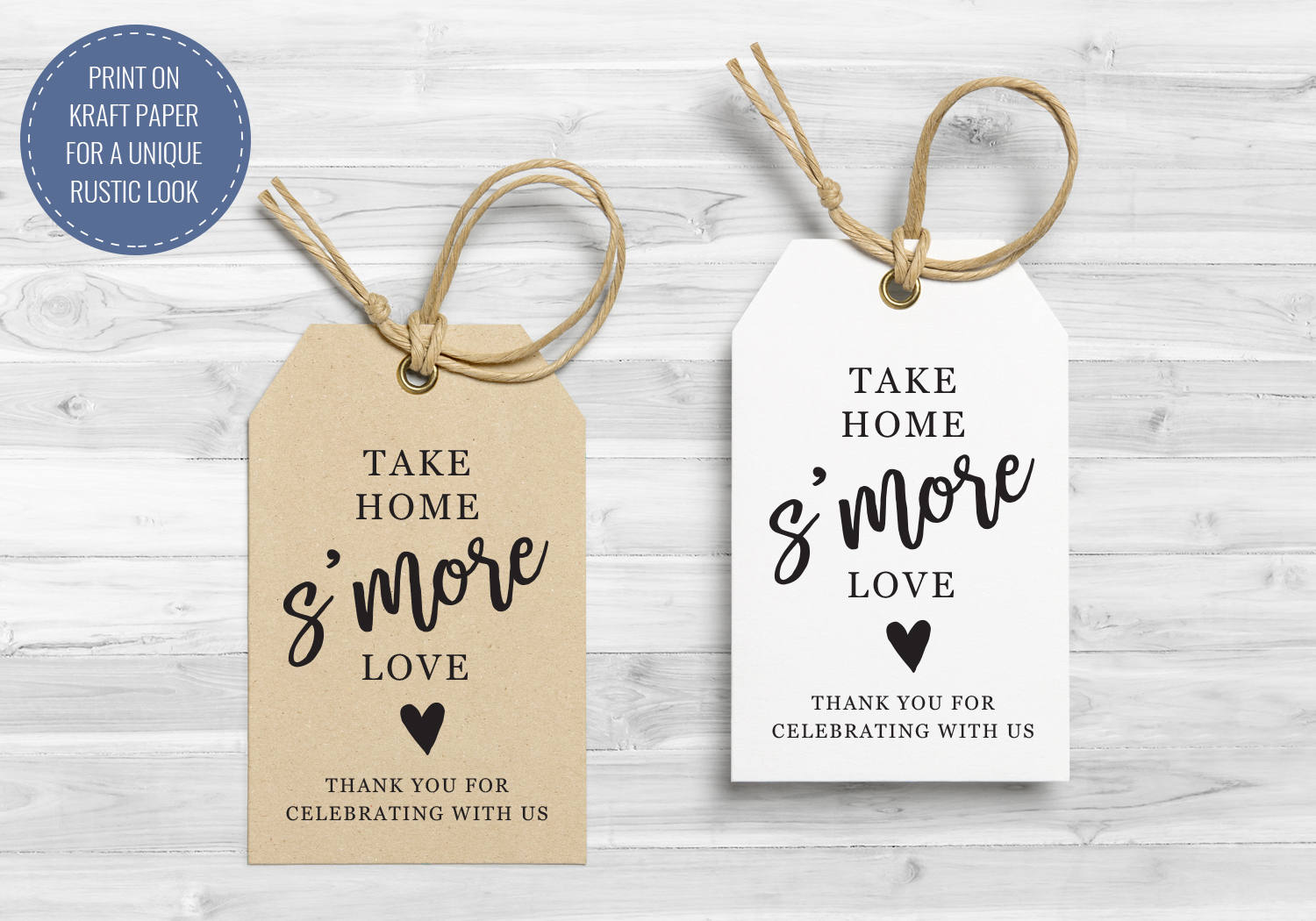 Smore Favor Tags Smores Tags Printable Smores Favor Tags - Etsy