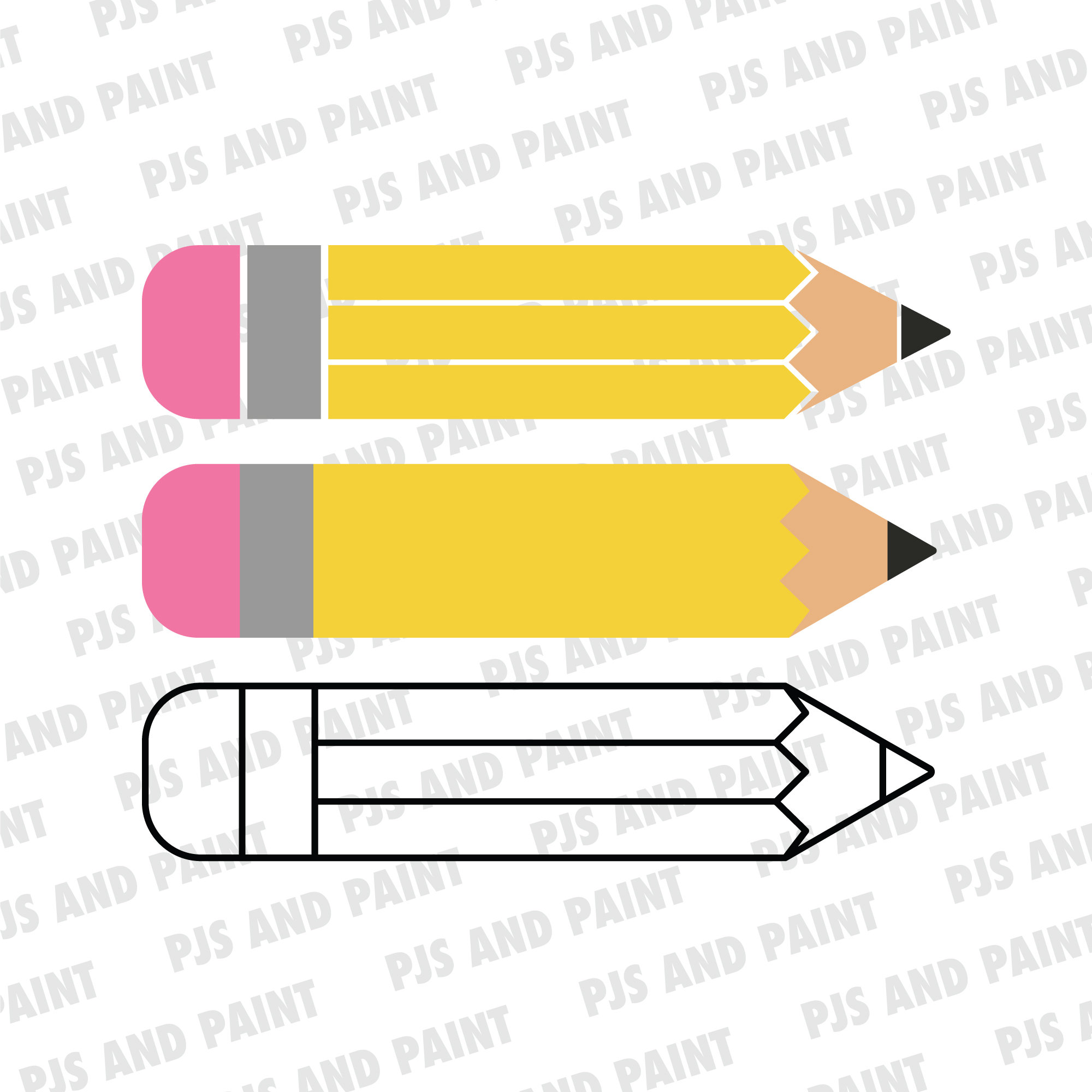 Lápiz SVG Lápiz vectorial Lápiz escolar SVG Escuela SVG | Etsy