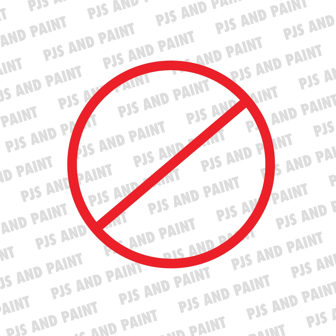 No Symbol SVG, No Sign Svg, Restricted Symbol Svg, Don't Sign Svg, Dxf ...