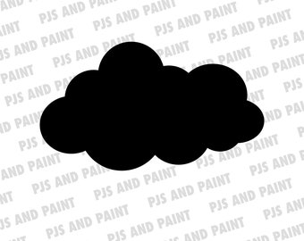 Cloud Svg Cloud Silhouette Svg Cloud Shape Vector Cloud - Etsy