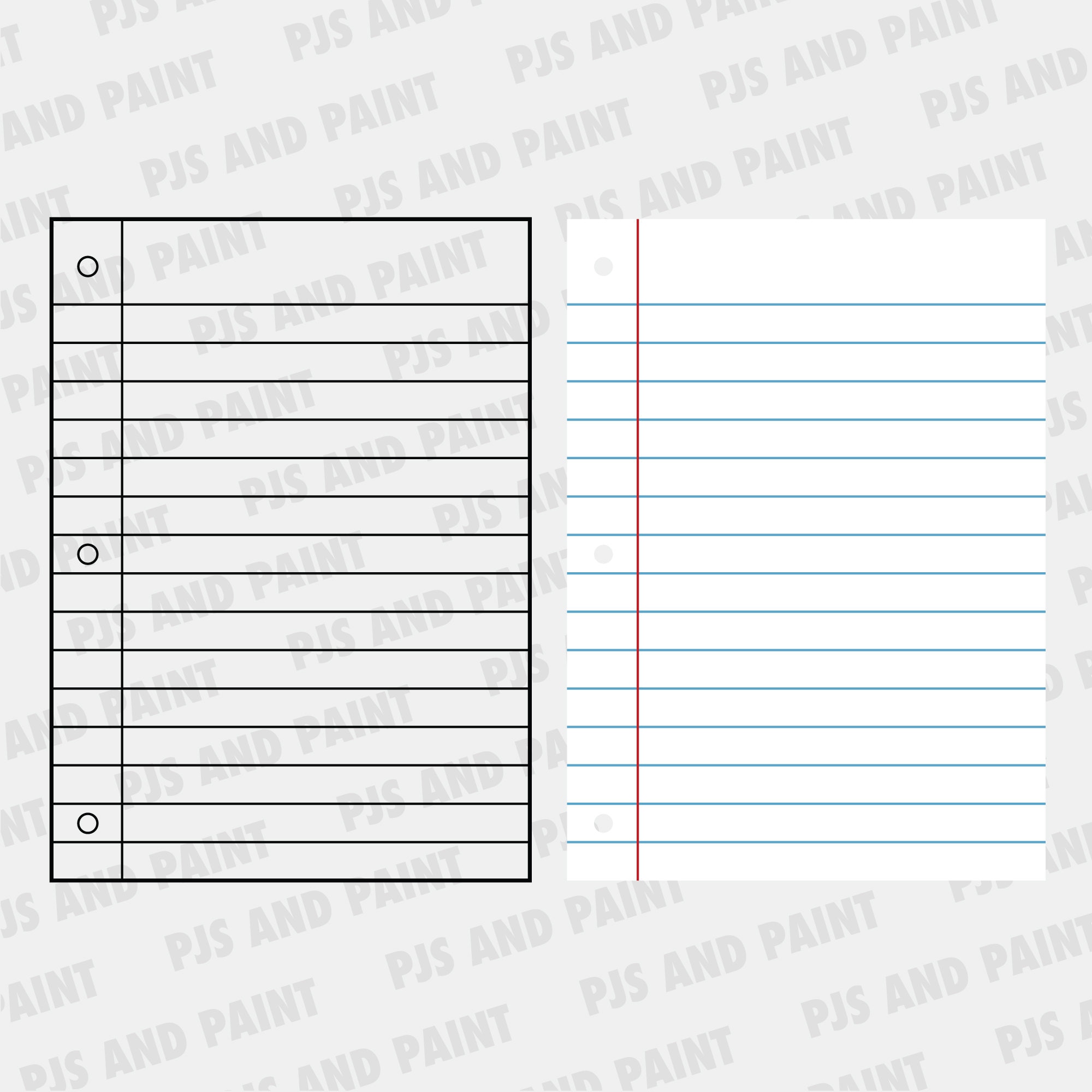 Lined Notebook Paper SVG Lined Paper Svg School Paper Svg - Etsy UK