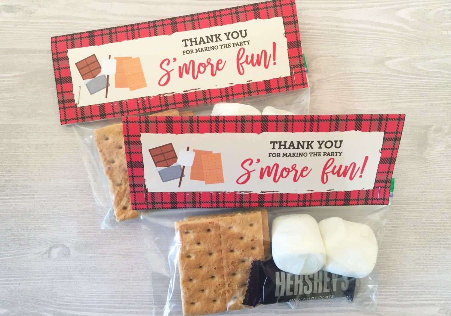 S'mores Favors, S'mores Treat Bag Topper, Printable Favors, S'mores Kit ...