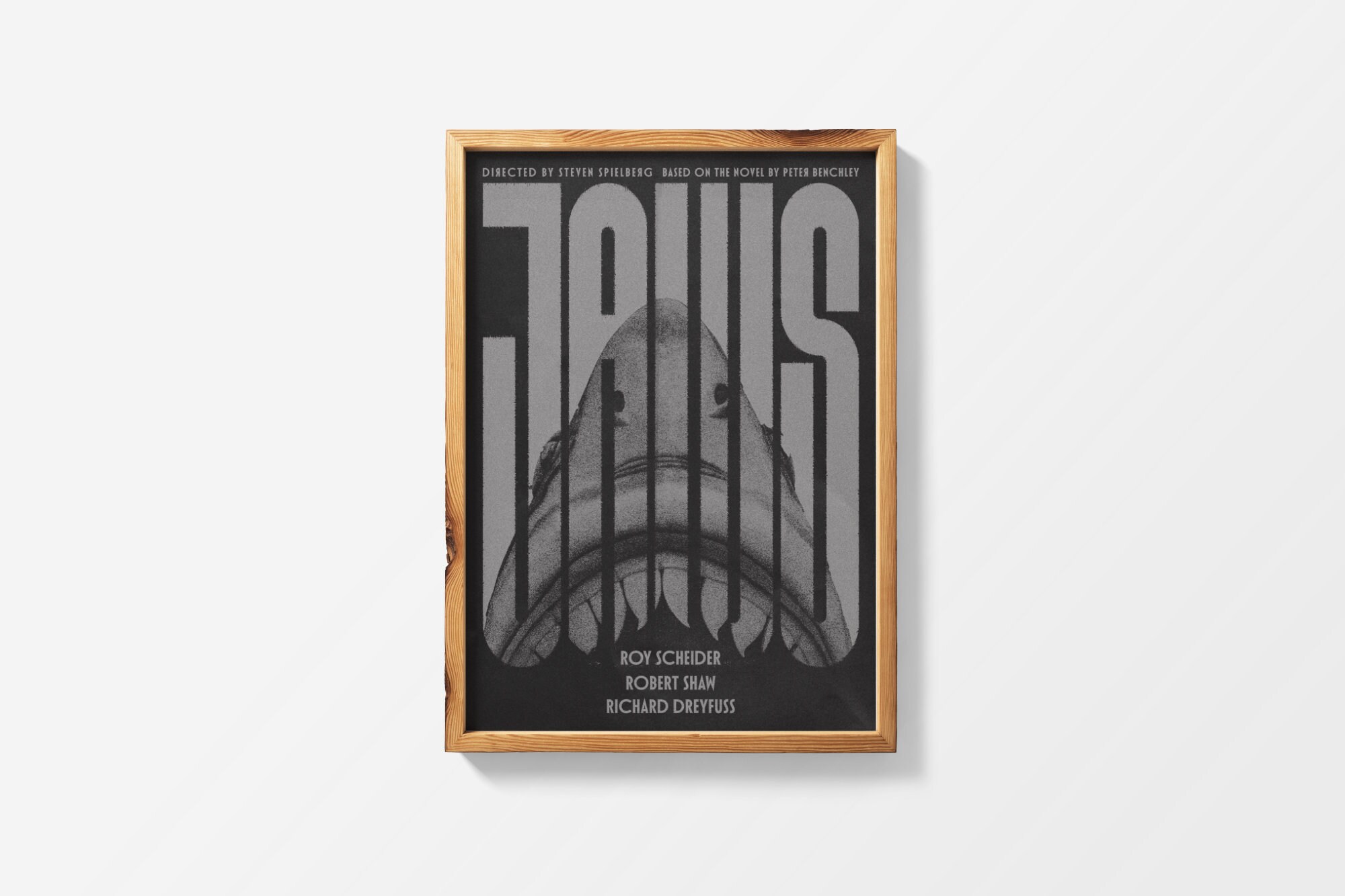 Póster de la película Tiburón x - Etsy México