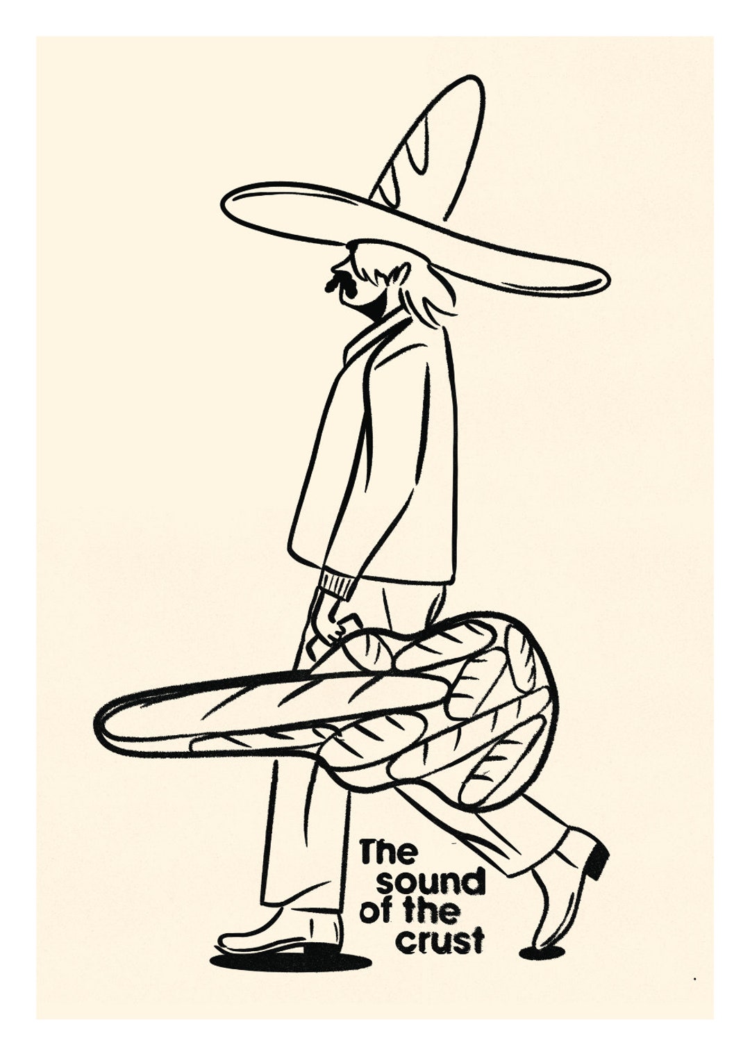 The Sound of the Crust X Print - Etsy