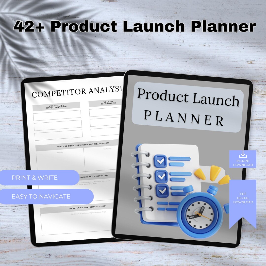 Product Launch Planner — Marketing & Content Guide - Etsy