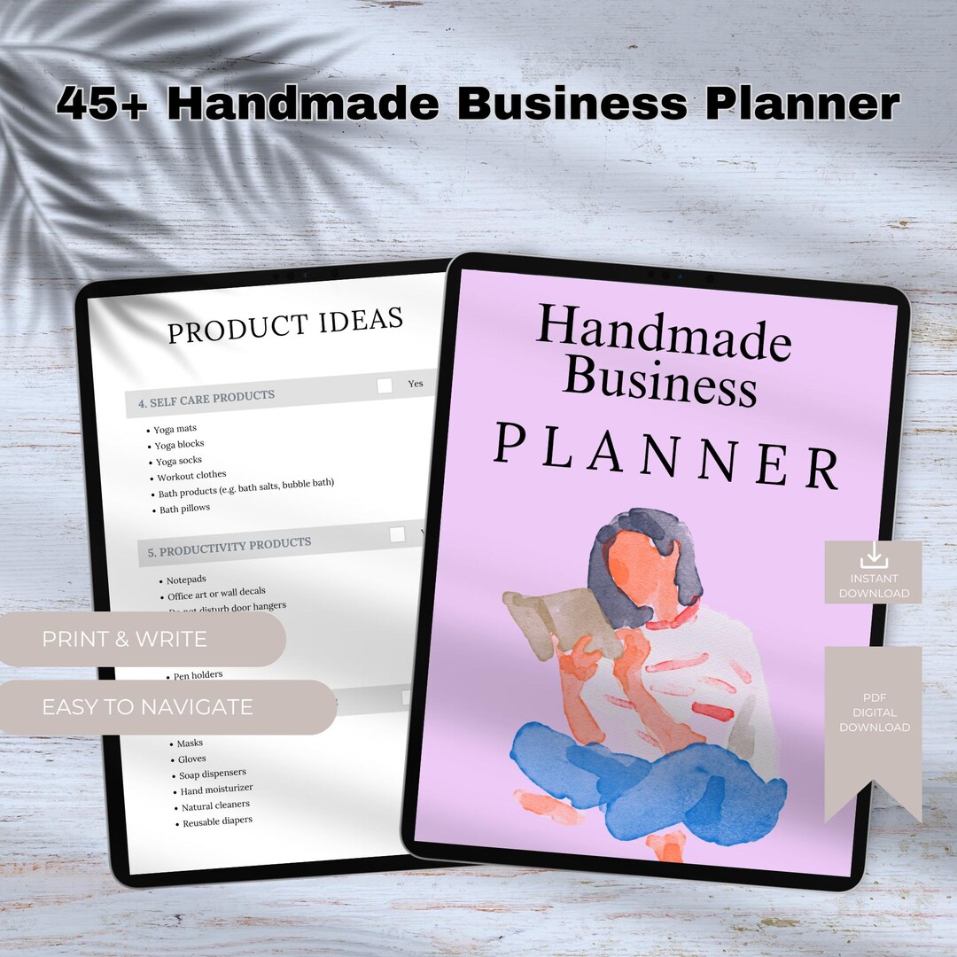 Handmade Business Planner — Craft Seller Organizer - Etsy