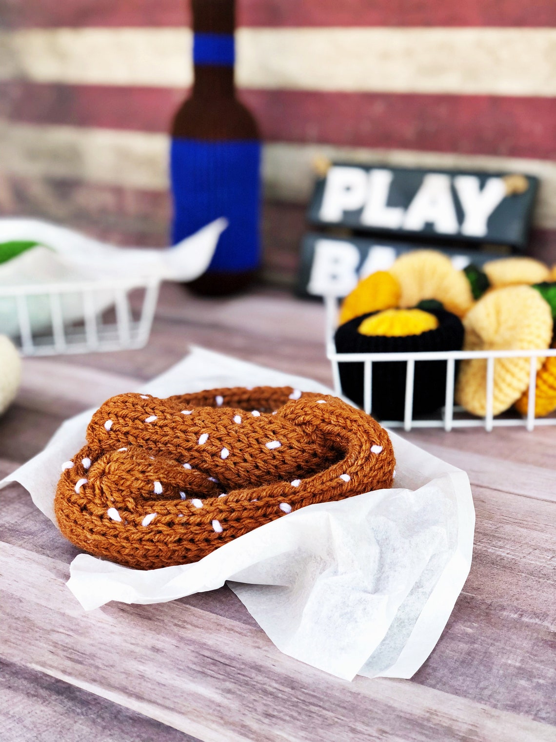 Ballpark Set Circular Knitting Machine Pattern | Etsy