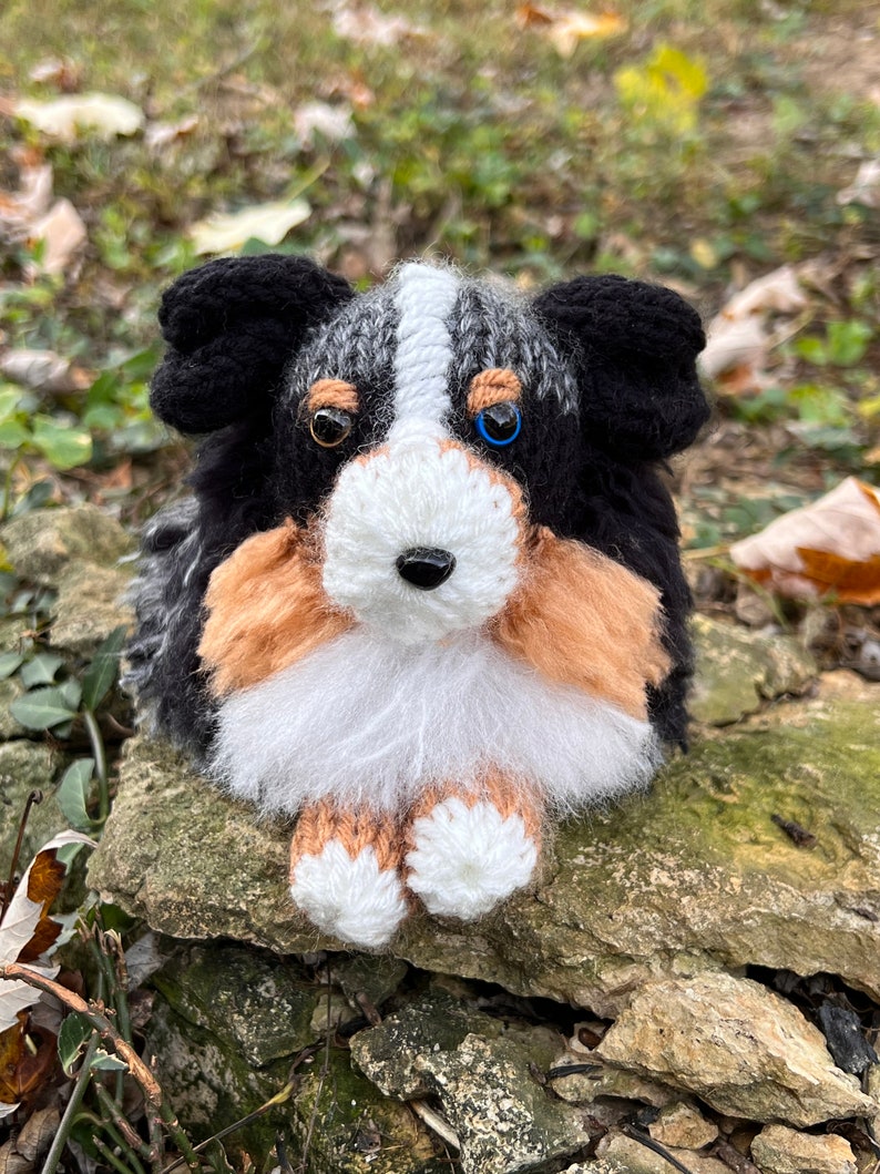 Mini Australian Shepherd Circular Knitting Machine Pattern - Etsy