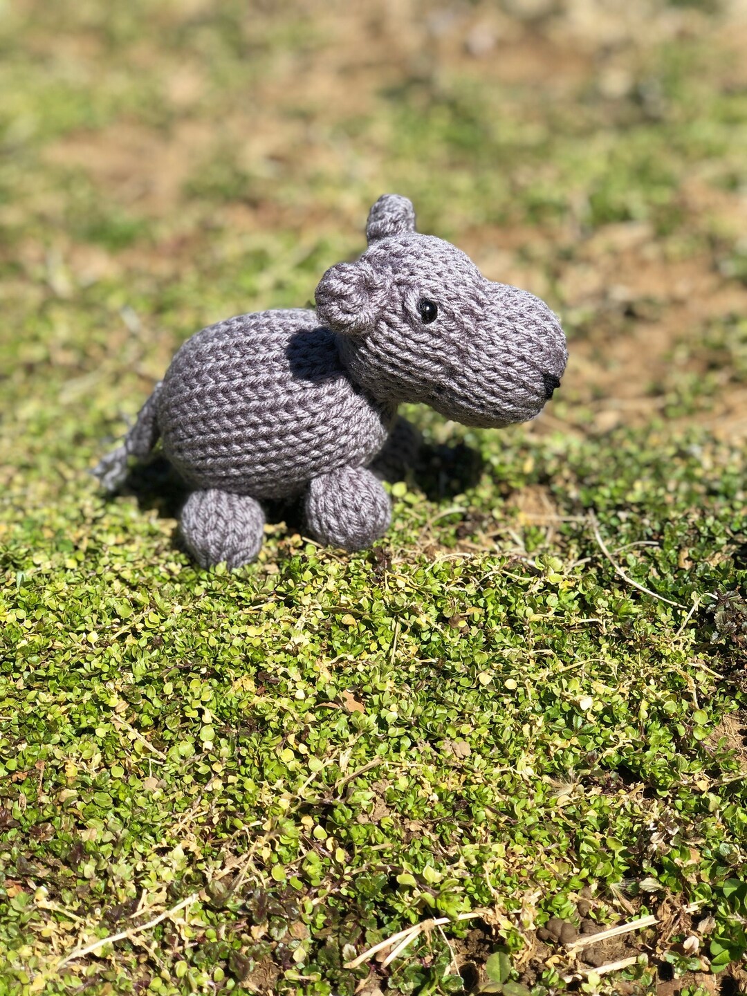 Mini Hippo - Circular Knitting Machine Pattern PDF - Etsy