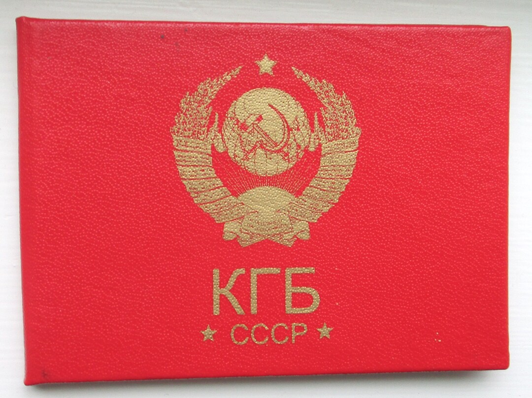 Unique Faux Kgb Folder Russian Soviet Union Cccp Authentic Looking ID ...