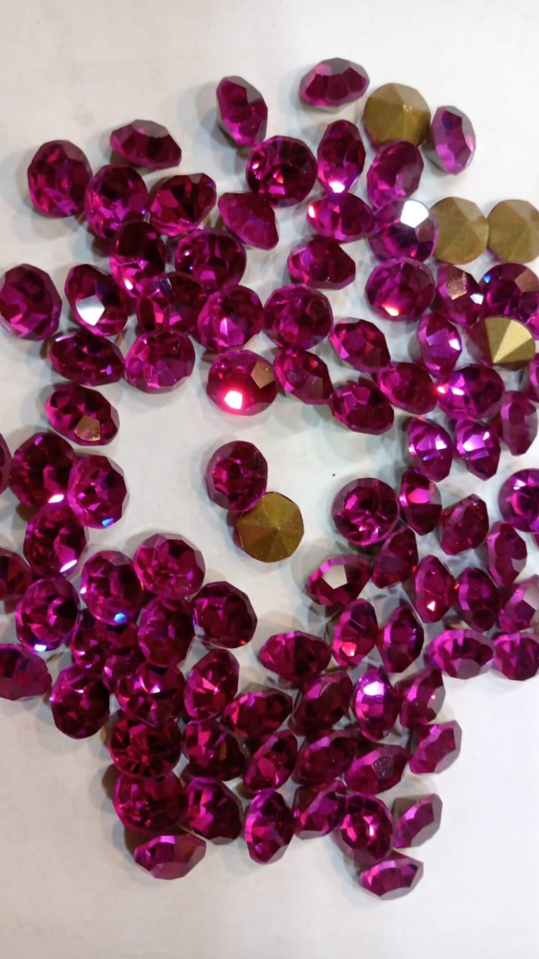 Fuchsia Asfour Crystal Chatons: SS4 to SS24 Sizes Original 888 Stones ...