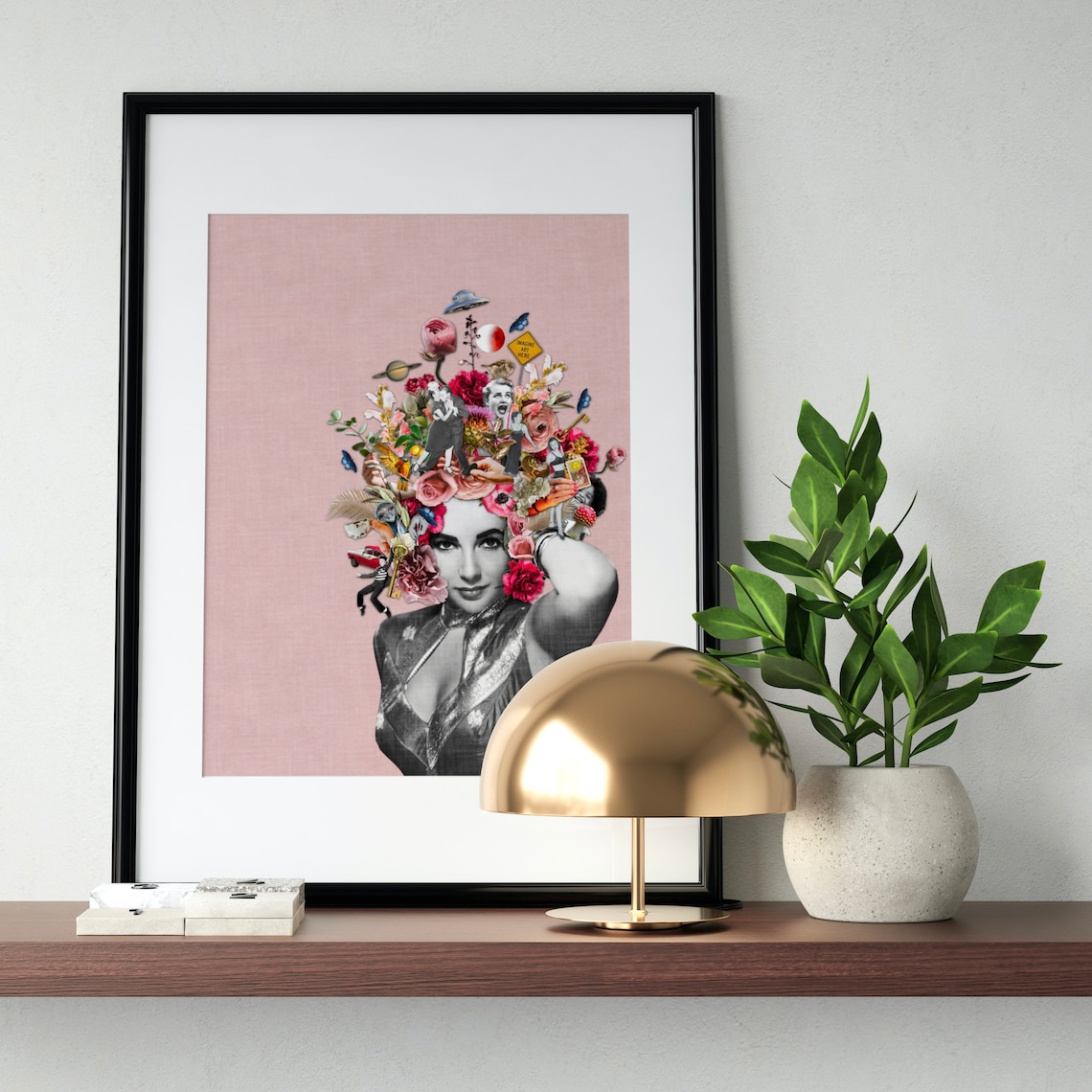 Vintage Woman Collage Artwork Feminist Art Print Unframed - Etsy