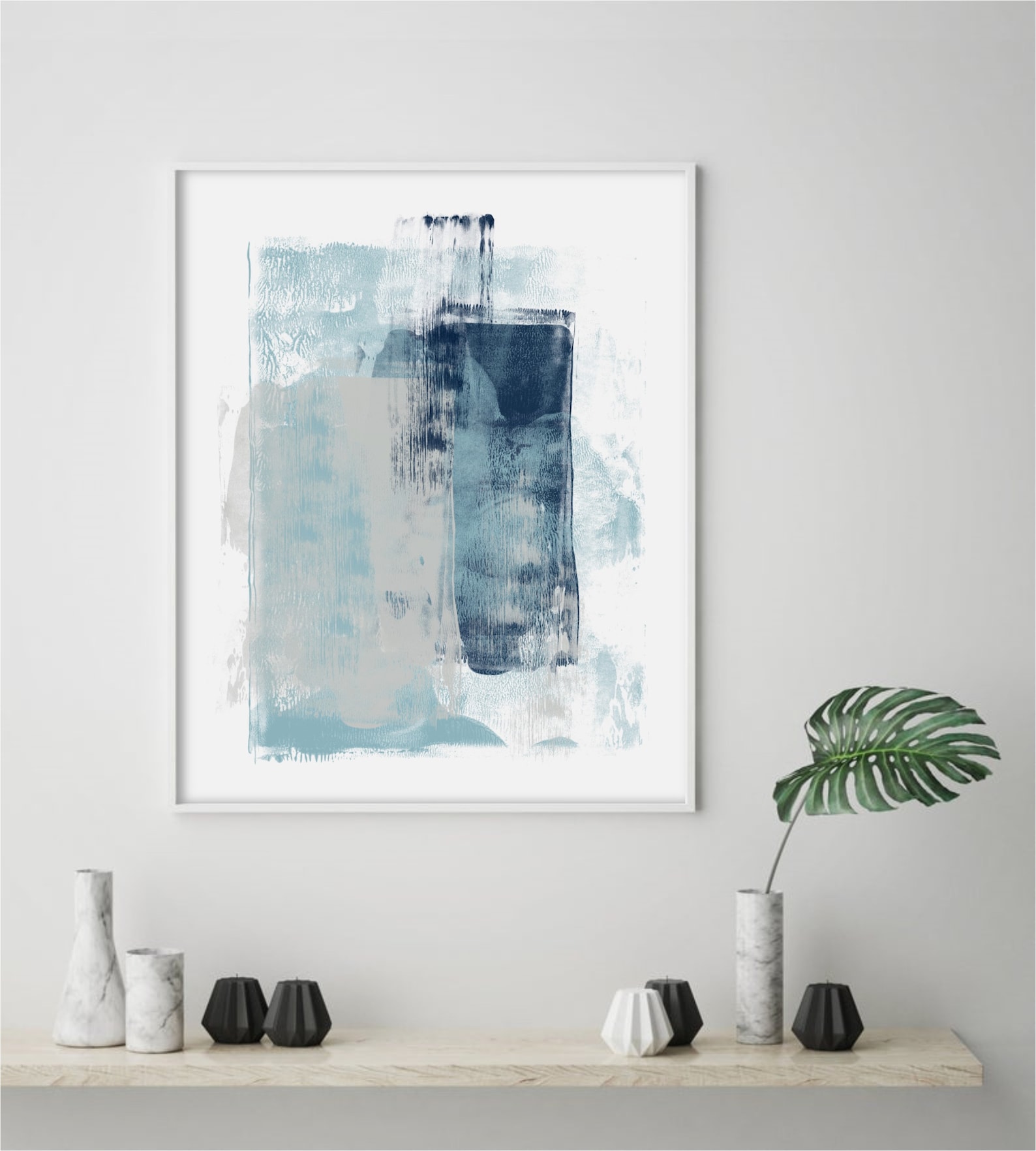 Blue Abstract Art Print, Giclee Print, Abstract Painting, Modern Art ...
