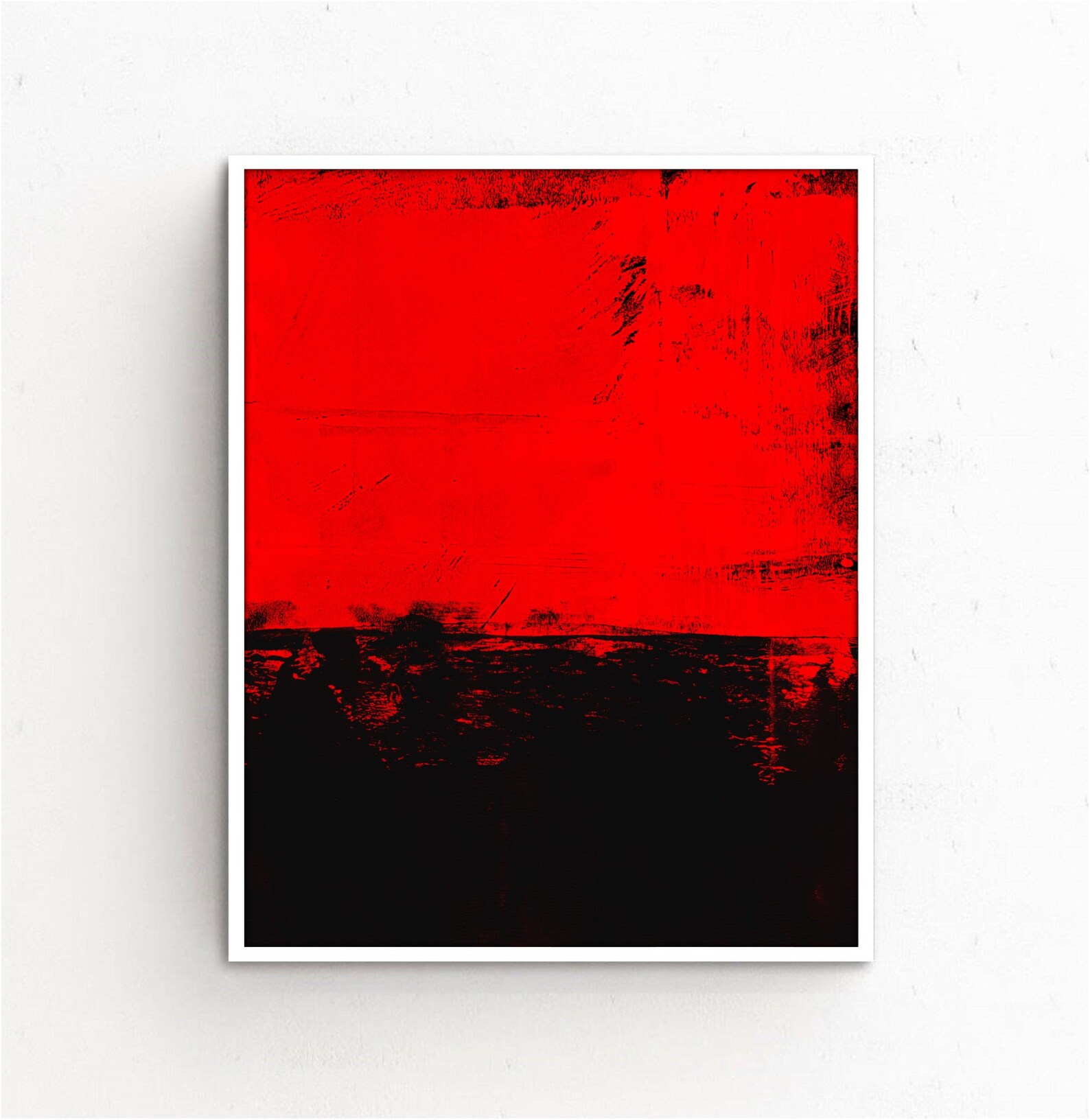 Red and Black Art Abstract Art Contemporary Art Abstract - Etsy