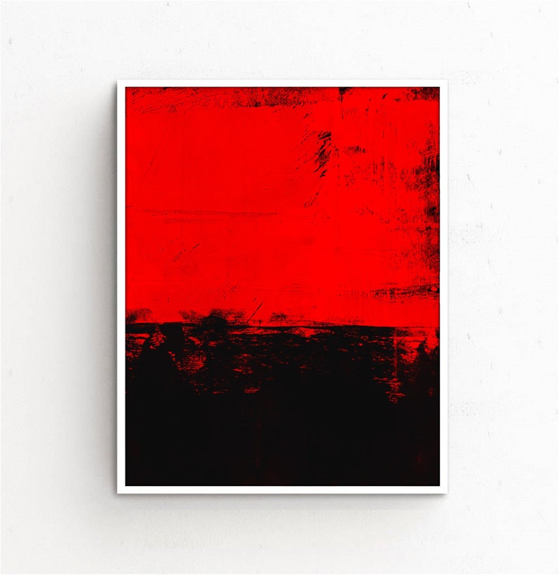 Red and Black Art Abstract Art Contemporary Art Abstract - Etsy