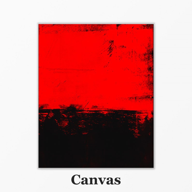 Red and Black Art Abstract Art Contemporary Art Abstract - Etsy