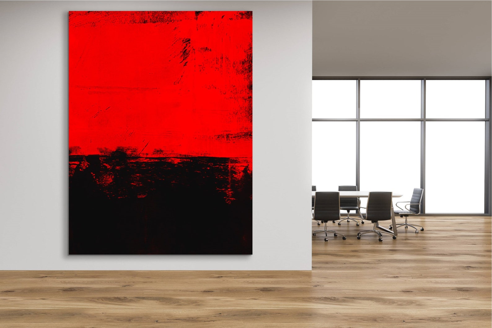 Red and Black Art Abstract Art Contemporary Art Abstract | Etsy
