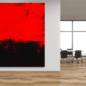 Red and Black Art Abstract Art Contemporary Art Abstract - Etsy