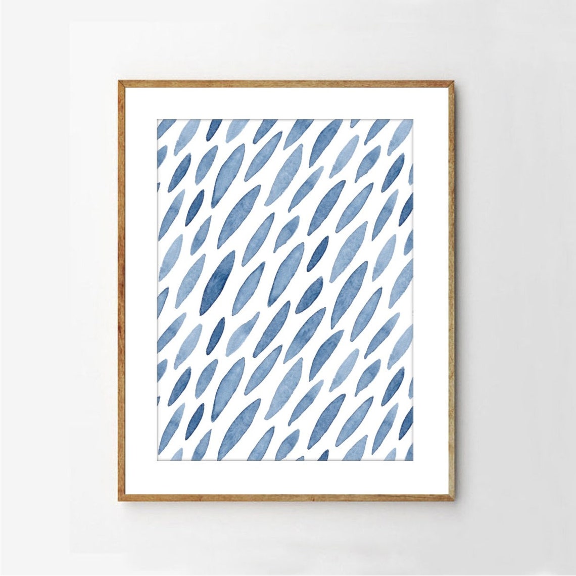 Blue Contemporary Art Set Gallery Wall Set Abstract Prints - Etsy