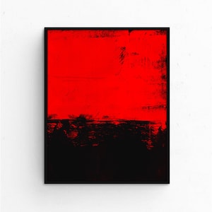 Red and Black Art Abstract Art Contemporary Art Abstract - Etsy