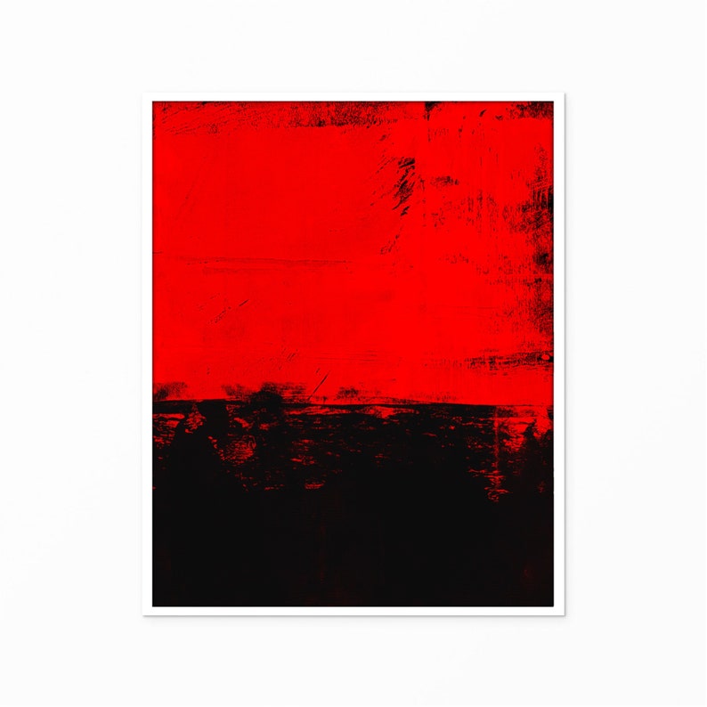 Red and Black Art Abstract Art Contemporary Art Abstract - Etsy