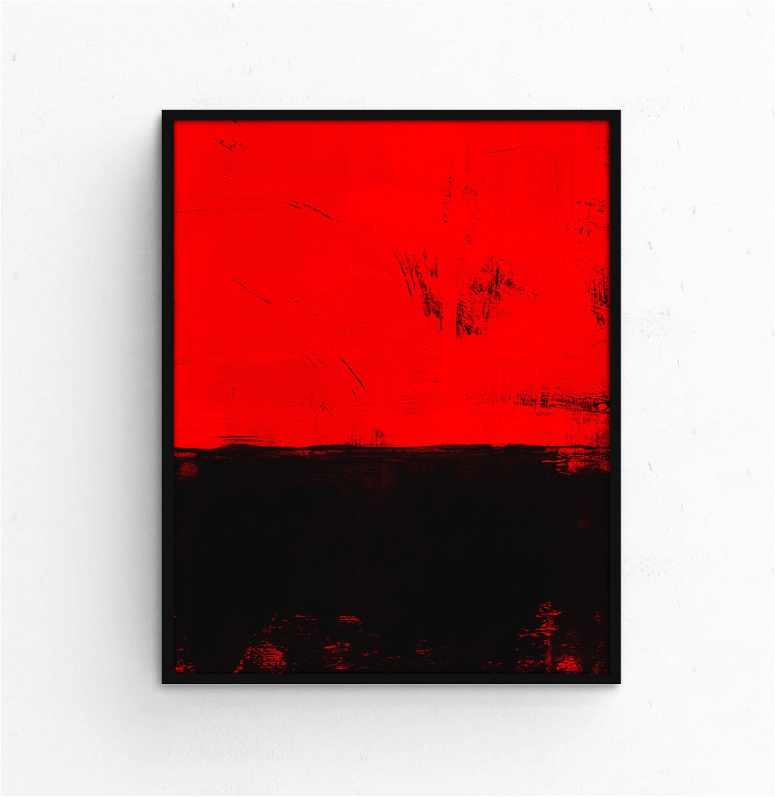 Red & Black Art, Abstract Art, Contemporary Art, Abstract Painting ...