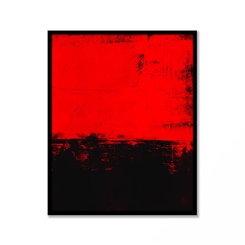 Red and Black Art Abstract Art Contemporary Art Abstract - Etsy
