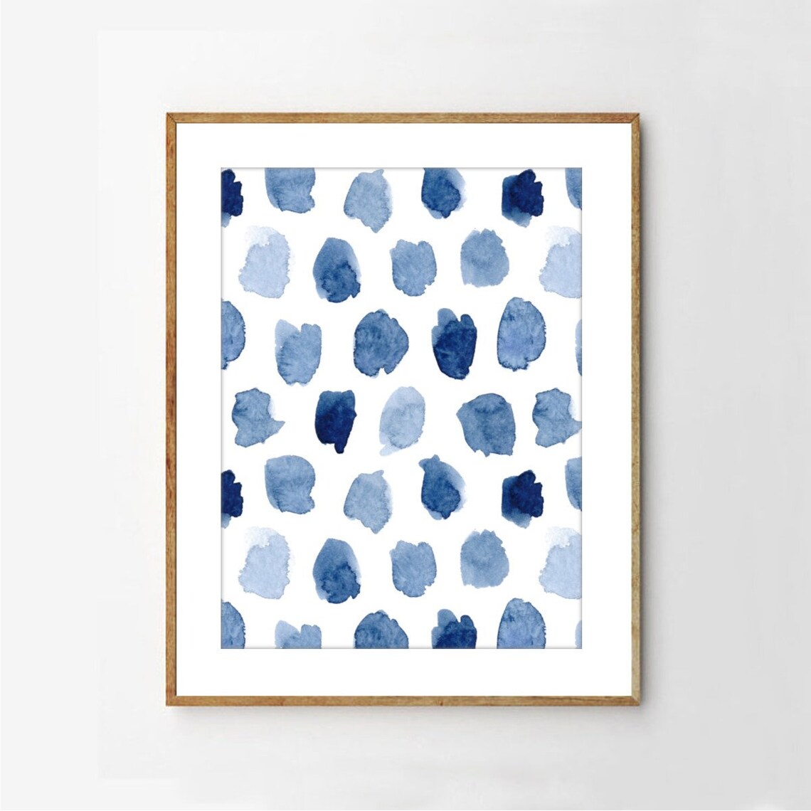 Blue Contemporary Art Set Gallery Wall Set Abstract Prints - Etsy