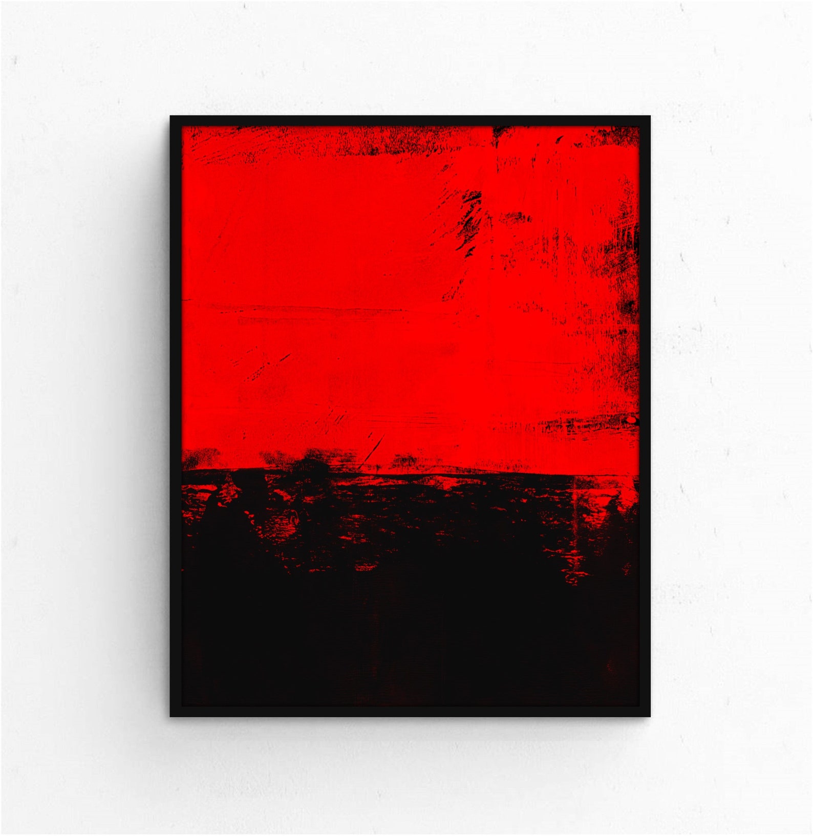 Red & Black Art, Abstract Art, Contemporary Art, Abstract Painting ...