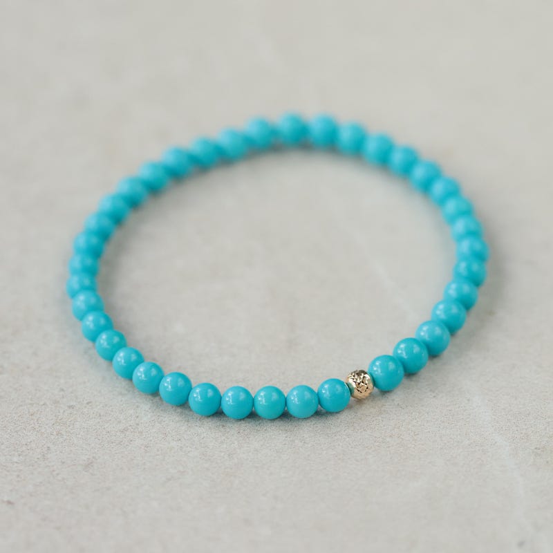 Genuine Turquoise Bracelet - Etsy