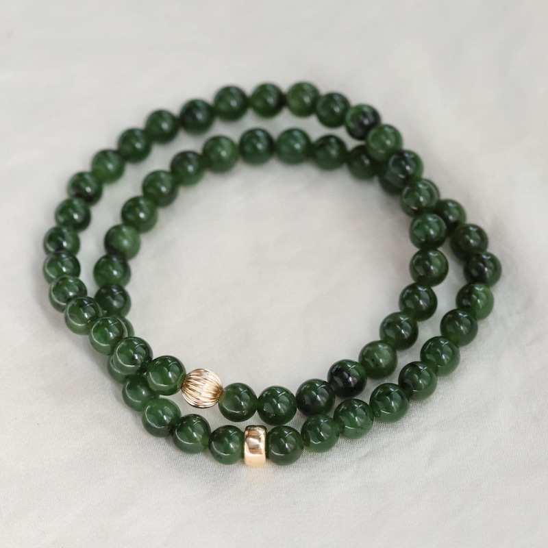 Antique Jade Beads Green - Etsy
