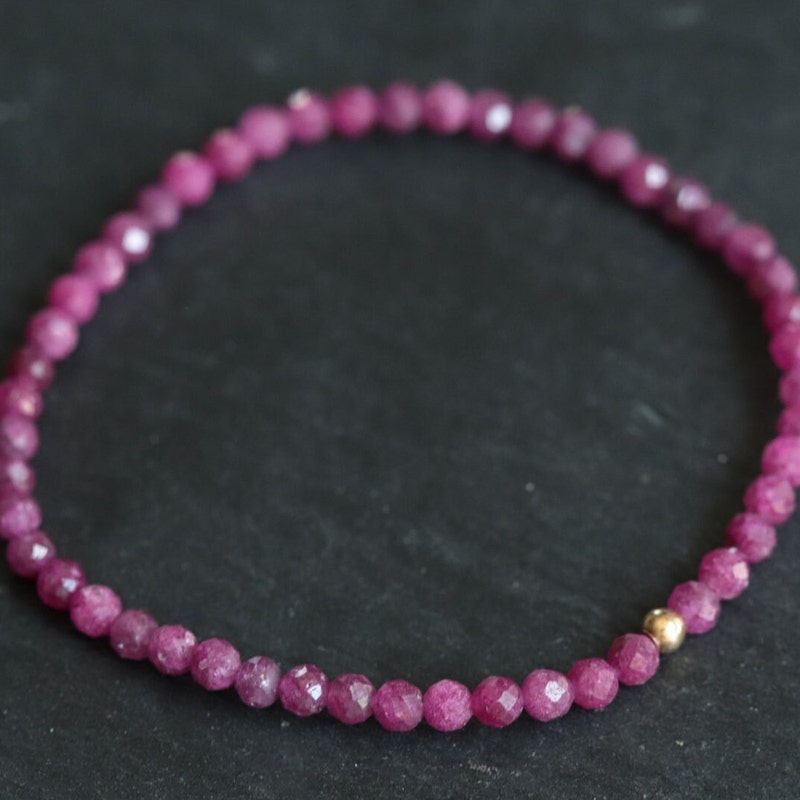 Ruby Bracelet - Etsy