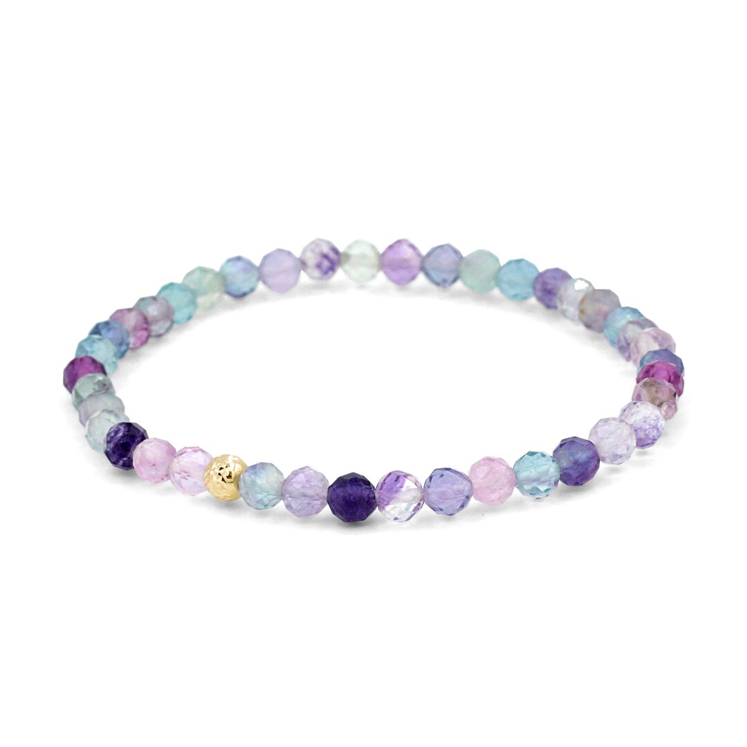 14K GOLD Fluorite Bracelet | Rare Top Quality Fluorite | [EBFM1943 ...