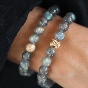 AAAA Labradorite Bracelet, 8mm Labradorite Bracelet, Highest Quality ...