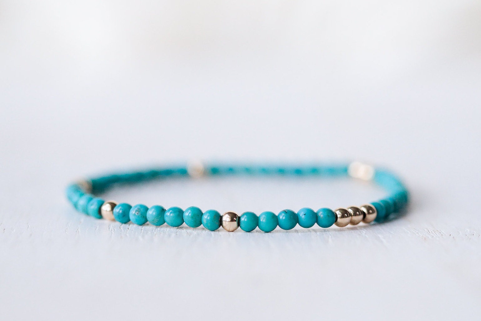 Genuine Turquoise Beaded Bracelet Natural Authentic - Etsy