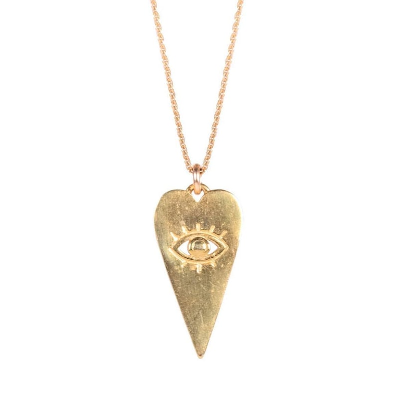 Evil Eye Necklace, Protection Necklace, Dainty Evil Eye Gold Necklace ...