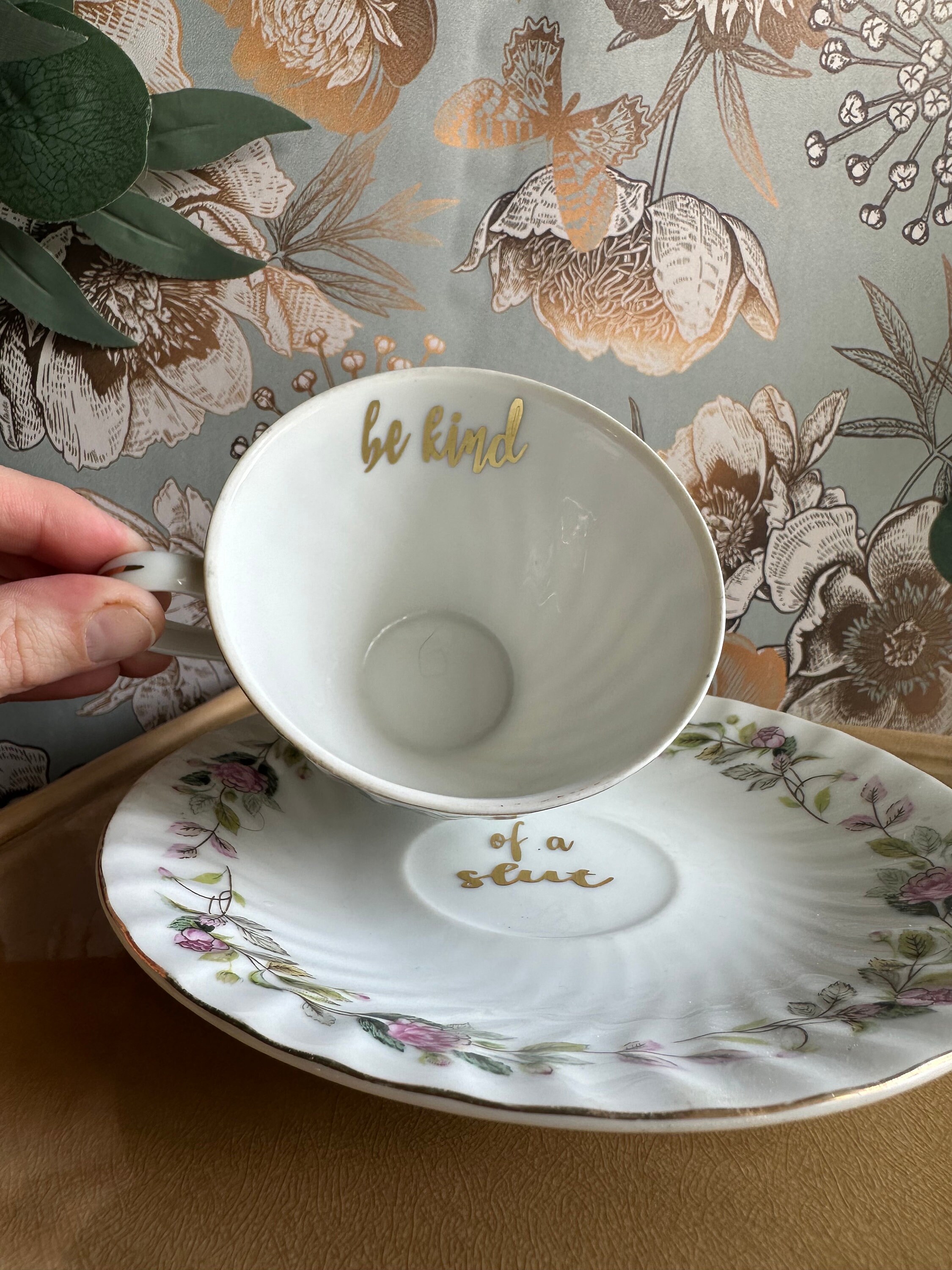 Be Kind Teacup and Saucer. Women Empowerment. Feminist Gifts. Sassy ...