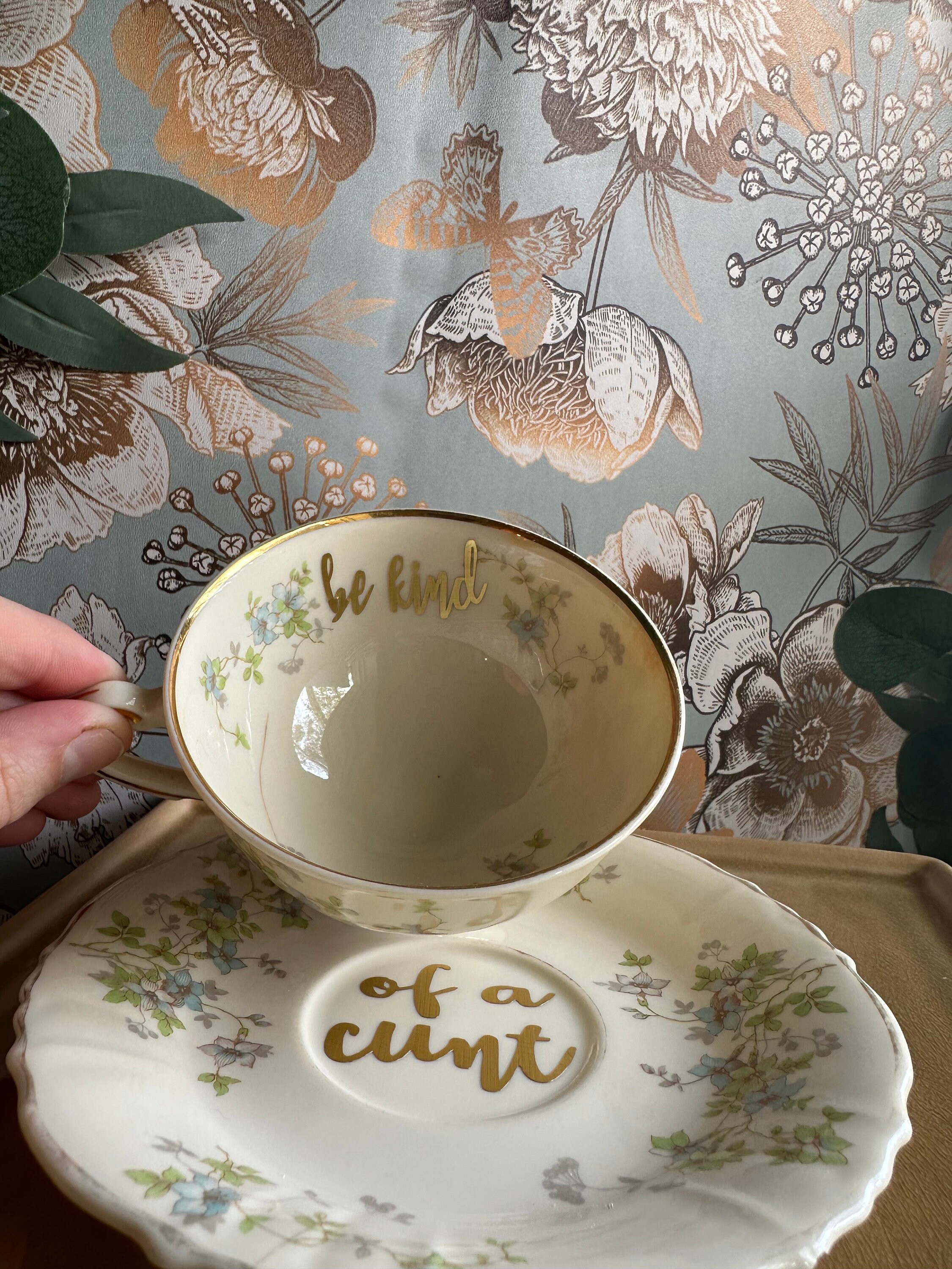 Be Kind Teacup and Saucer. Women Empowerment. Feminist Gifts. Sassy ...