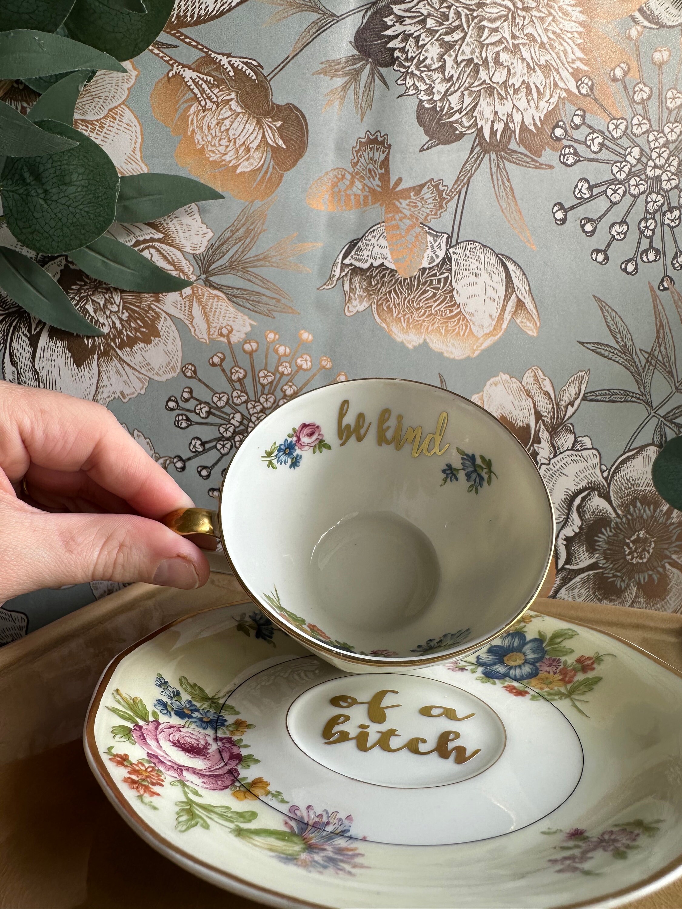 Be Kind Teacup and Saucer. Women Empowerment. Feminist Gifts. Sassy ...